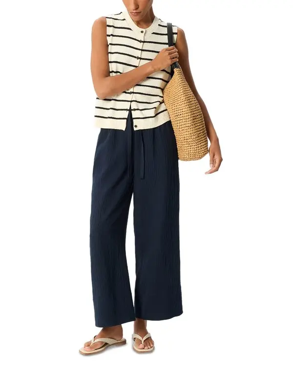 Whistles Wide Leg Cheesecloth Pants