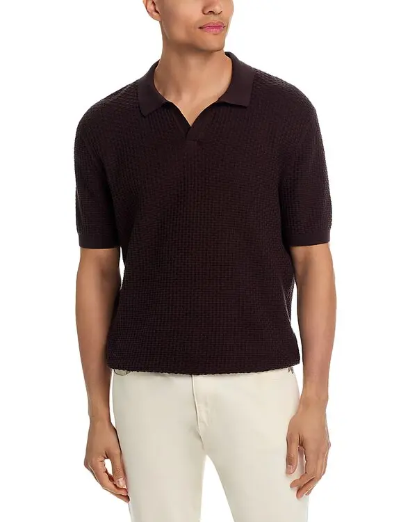 BOSS H Natalo Polo Sweater - Dark Brown