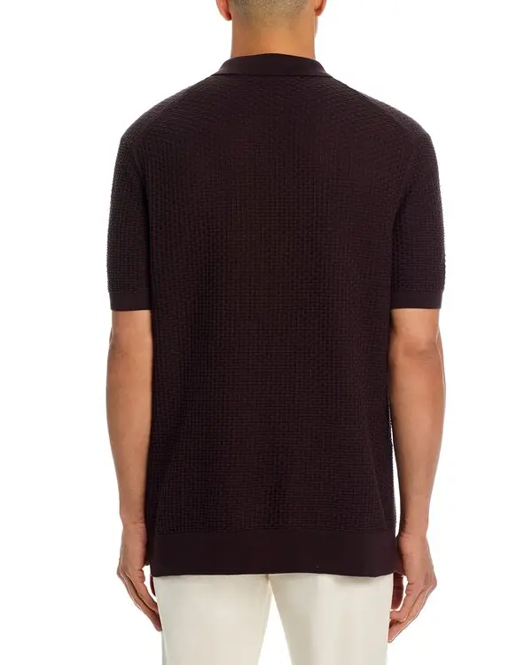 BOSS H Natalo Polo Sweater - Dark Brown