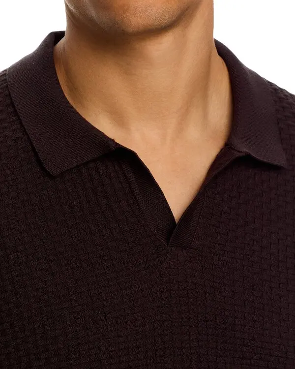 BOSS H Natalo Polo Sweater - Dark Brown