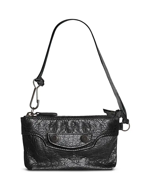 Balenciaga Le City Zipped Pouch Charm - Black