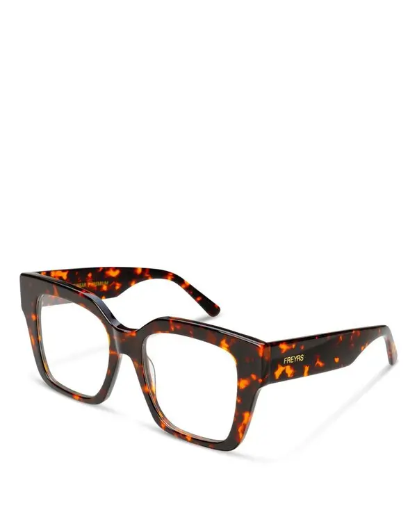 FREYRS EYEWEAR Oversized Blue Light Reading Glasses, 52 Mm - Tortoise