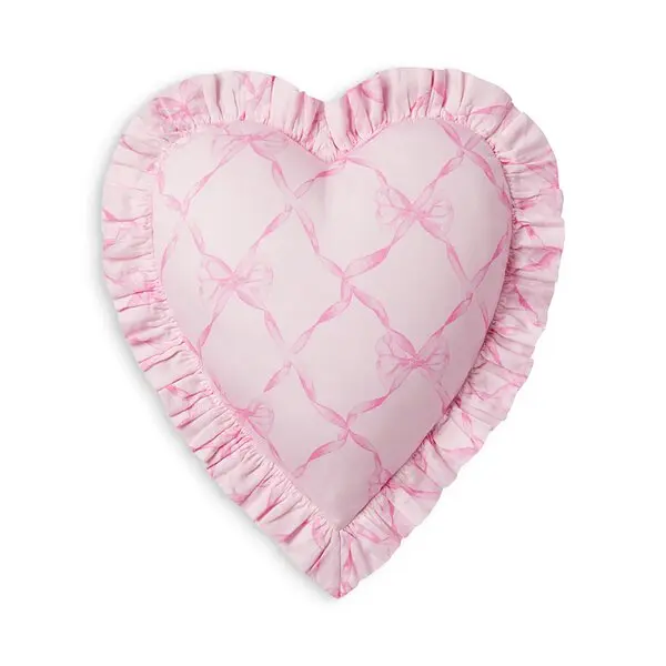 LoveShackFancy Sweetheart Ruffle Heart Pillow