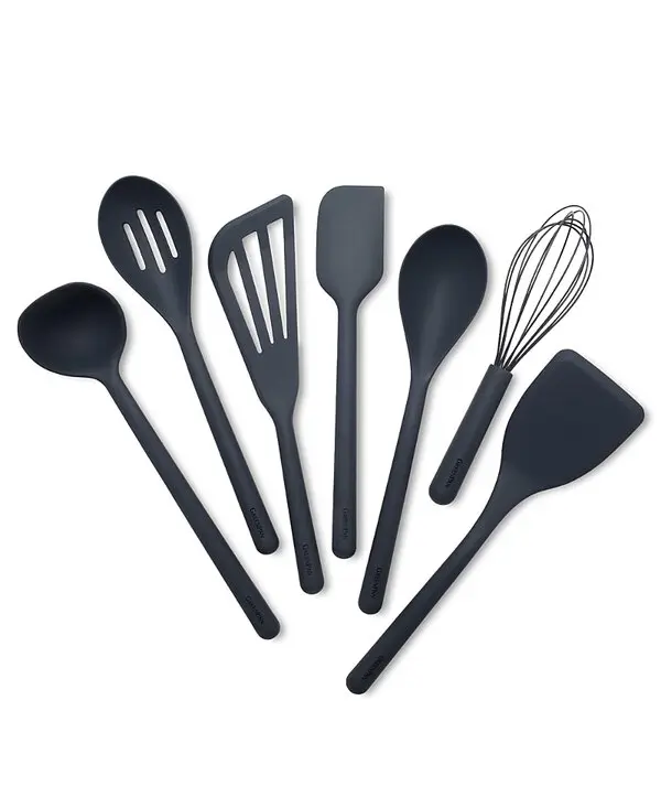 GREENPAN Platinum Silicone Cooking Tools, Set Of 7 - Charcoal Grey