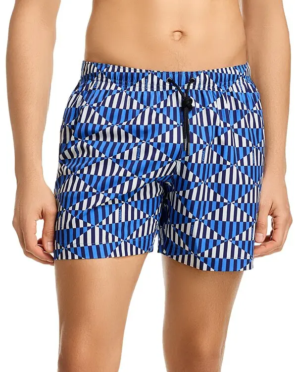 YUASA MENSWEAR Vertigo Diamonds 5" Swim Shorts