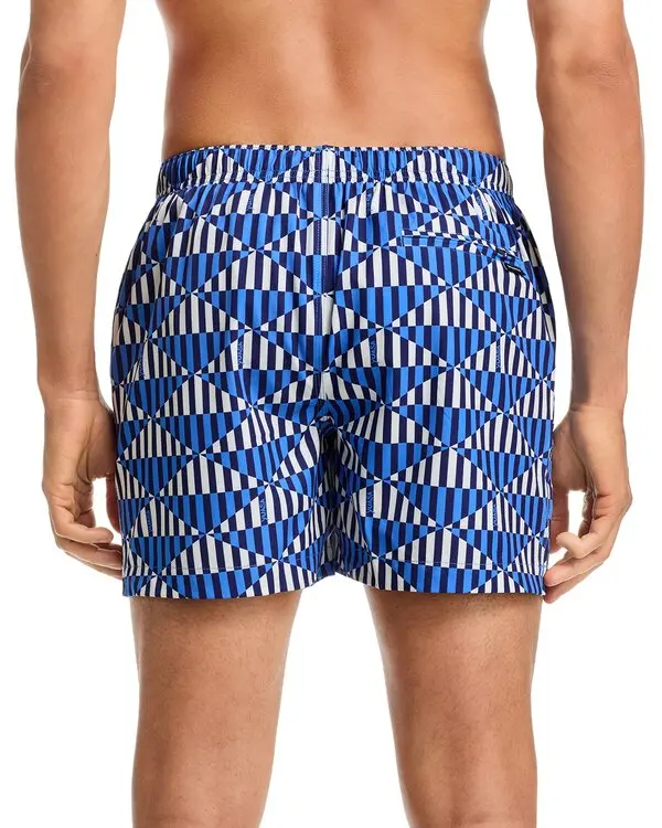 YUASA MENSWEAR Vertigo Diamonds 5" Swim Shorts