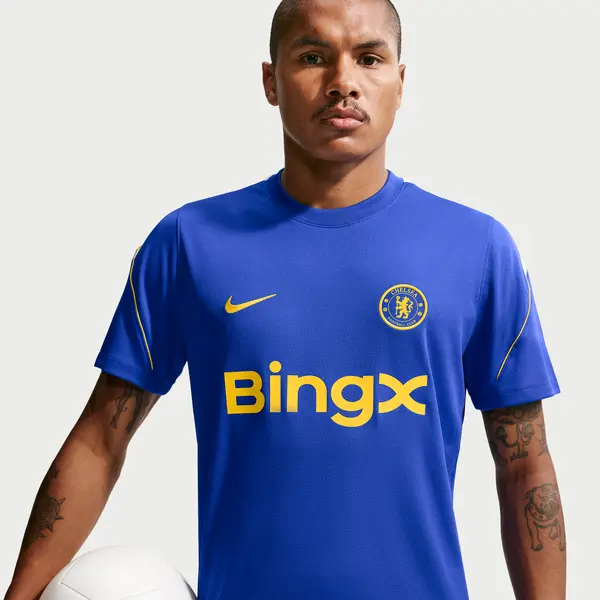 Nike Chelsea Fc Strike Soccer Dri-fit Short-sleeve Top - Blue