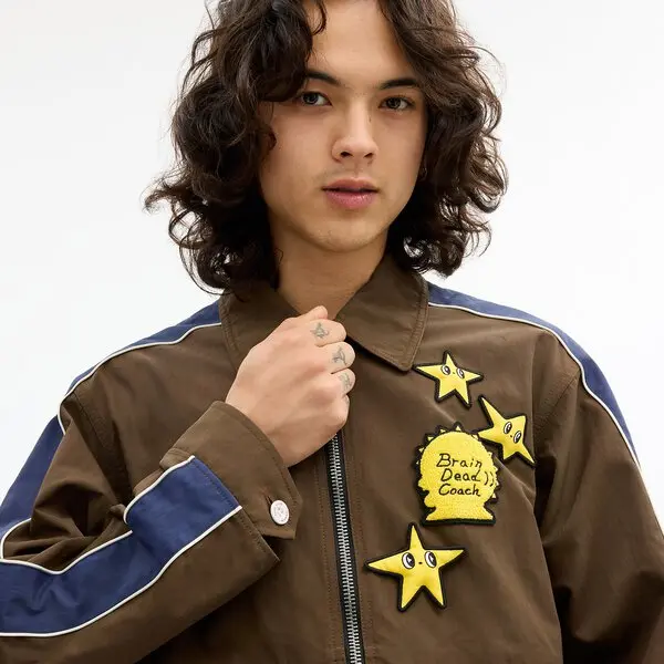 COACH X Brain Dead Recycled Polyamide Racer Jacket