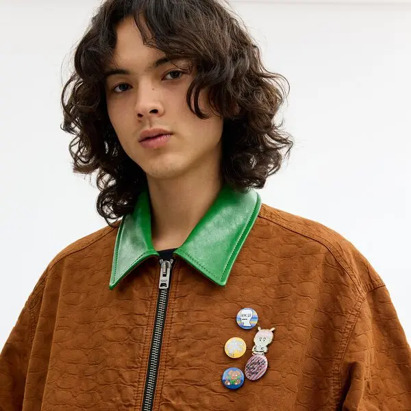 COACH X Brain Dead Zip Front Blouson With Leather Collar