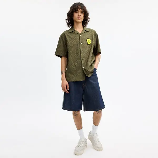 COACH Brain Dead Signature Camp Shirt