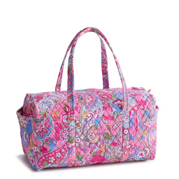 VERA BRADLEY Large Original Duffel Travel Bag