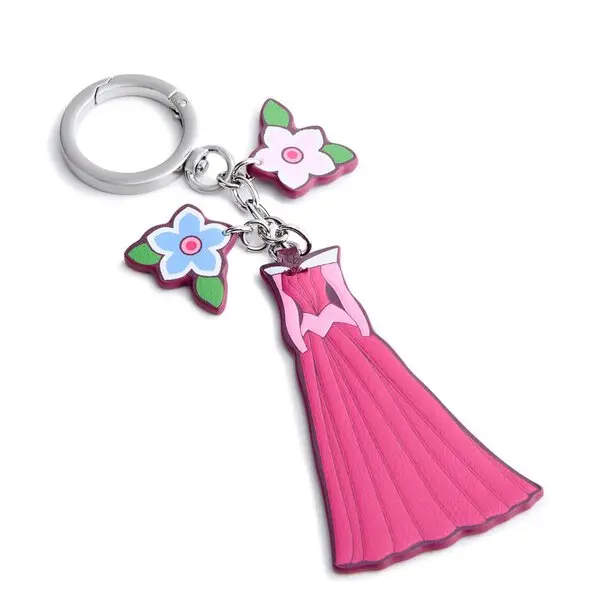 VERA BRADLEY Aurora Bag Charm Keychain - Pink