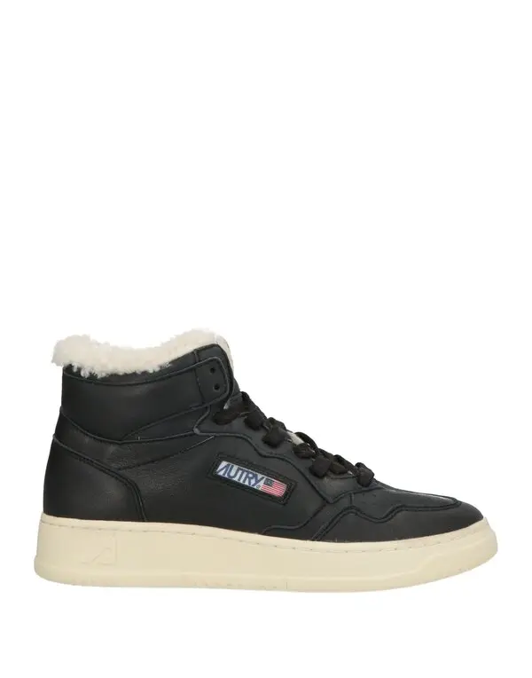 AUTRY Leather High-top Shearling Lined Sneakers