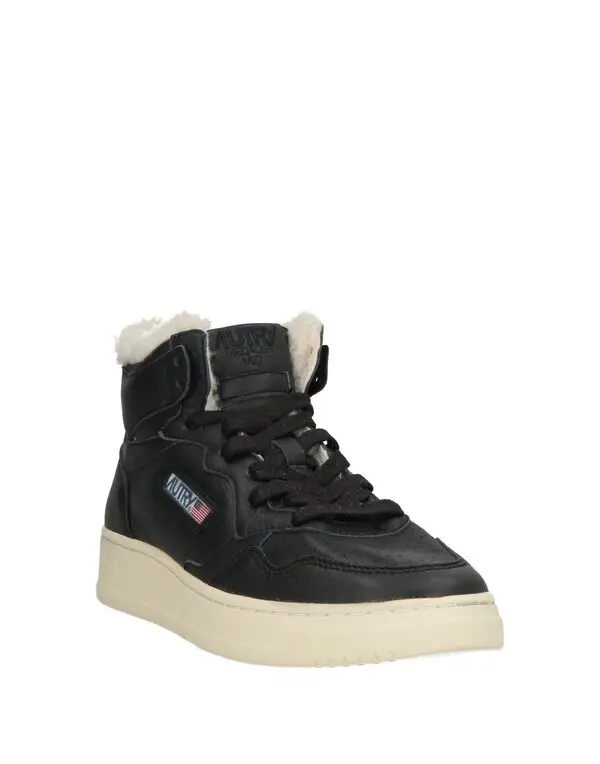 AUTRY Leather High-top Shearling Lined Sneakers