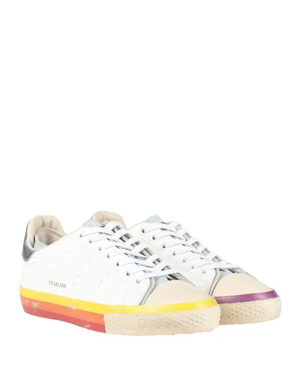 HIDNANDER Leather And Textile Fiber Low-top Sneakers