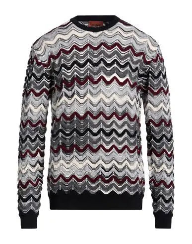 Missoni Multicolor Wool Crewneck Sweater - Grey