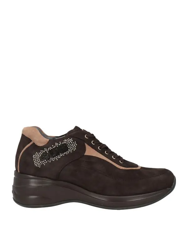 Paciotti Suede Embellished Wedge Sneakers