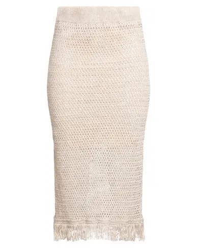 Peserico Midi Skirt Size Linen, Cotton - Beige