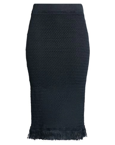 Peserico Midi Skirt Midnight Size Linen, Cotton - Blue