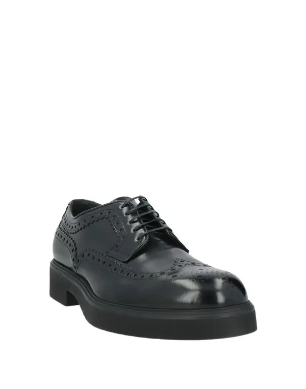 FERRAGAMO Calfskin Brogue Lace-up Shoes