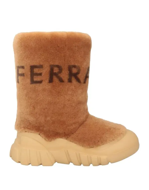 FERRAGAMO Sheepskin Padded Ankle Boots