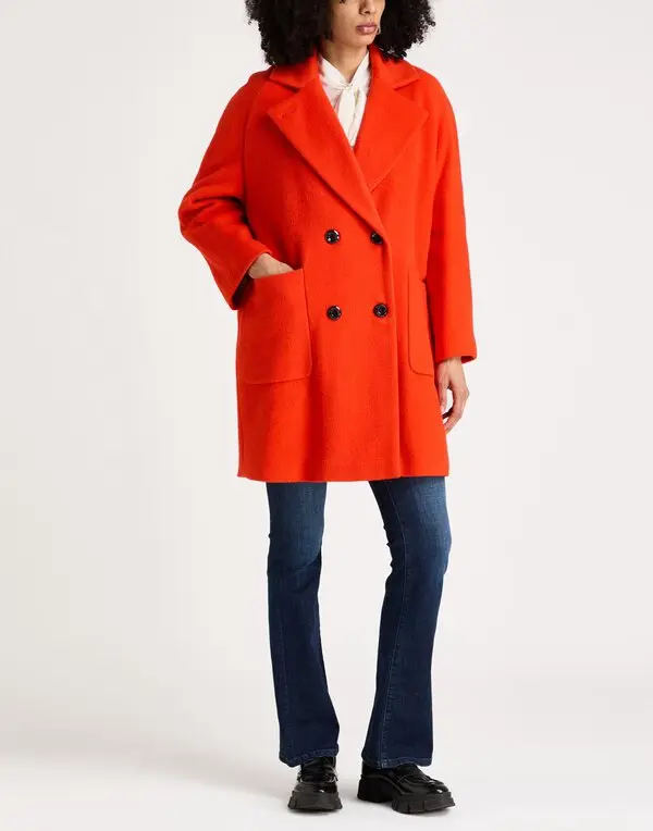 PALTO' Double-breasted Alpaca And Virgin Wool Coat