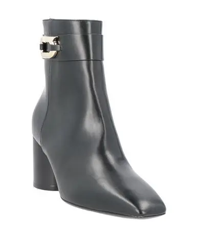 FERRAGAMO Lambskin Ankle Boots With Geometric Heel