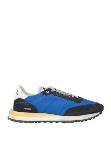 HIDNANDER Sneakers Size Textile Fibers, Leather - Blue