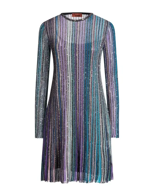 Missoni Striped Sequined Knit Mini Dress