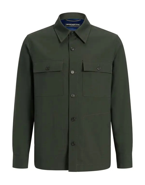 DEPARTMENT 5 Jacket Dark Size Polyester, Virgin Wool, Elastane