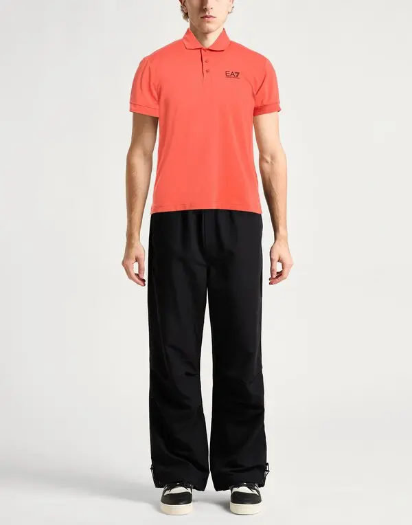 EA7 Polo Shirt Size Cotton, Elastane - Orange