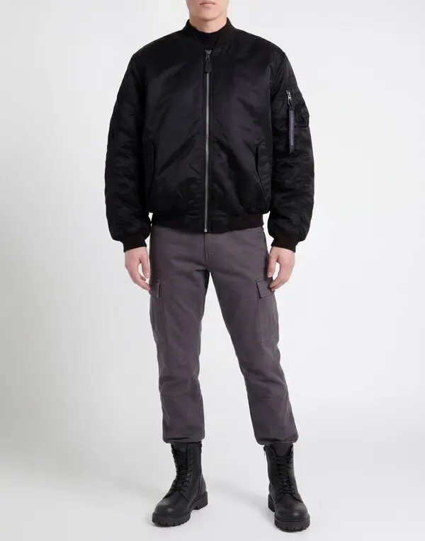 Alpha Industries Jacket Military Size Nylon - Black
