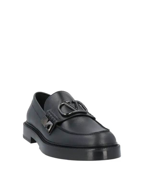 Valentino Garavani Leather Loafers With Embellished Detailing