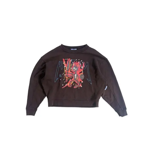 ACHILLES AND THE TORTOISE Only Human" Graphic Crewneck
