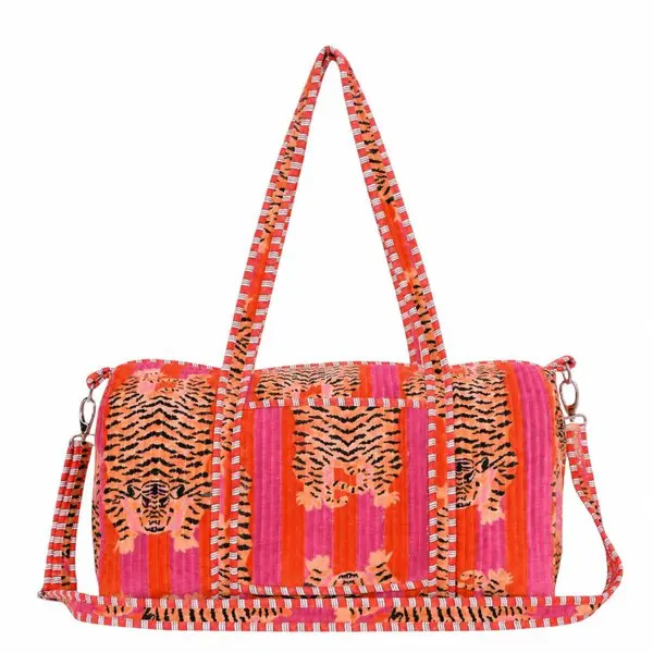 CYC Tibetan Tiger Velvet Weekender - Orange