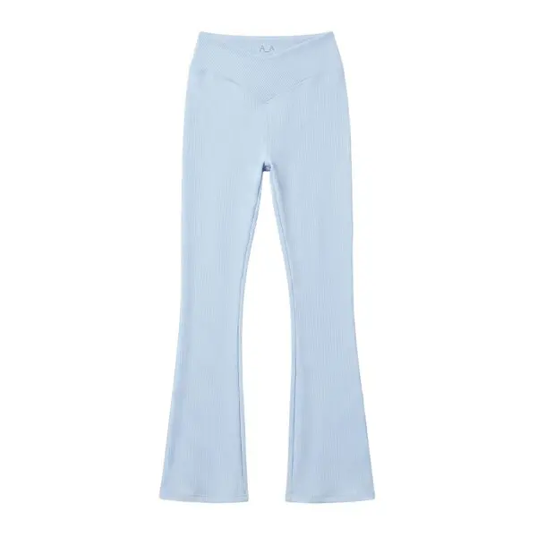 ALTRA VOLTA Ribbed Bootcut Leggings - Blue