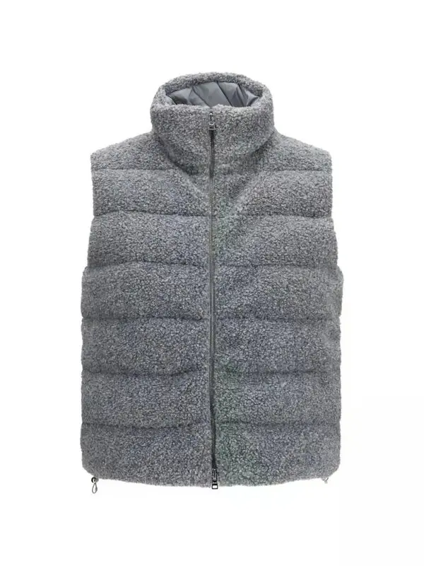 Herno Quilted Teddy-texture Gilet