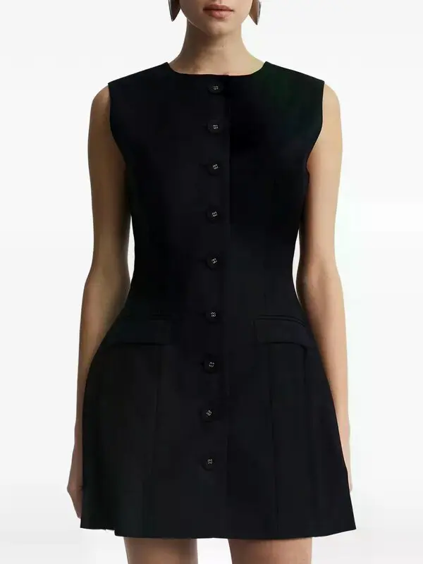 Anna Quan Sofia Button-front Mini Dress