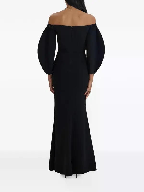 MOOS STUDIO Off-shoulder Puff Sleeve Maxi Dress