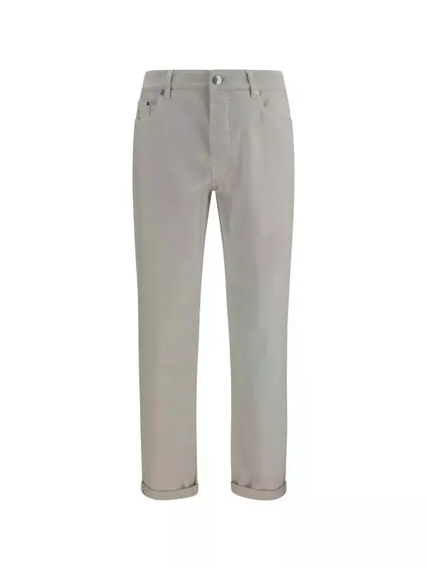 Brunello Cucinelli Light Grey Denim Jeans - Neutrals