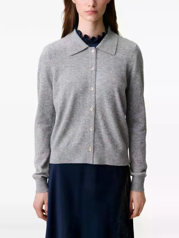 Claudie Pierlot Fitted Wool Cardigan
