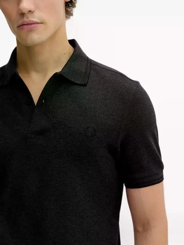 Fred Perry Embroidered-logo Piqué Polo Shirt - Grey
