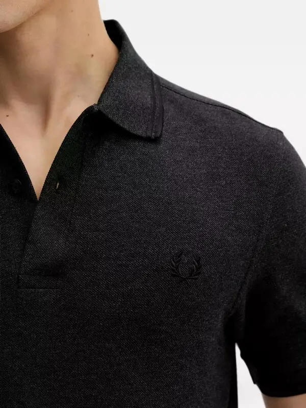 Fred Perry Embroidered-logo Piqué Polo Shirt - Grey