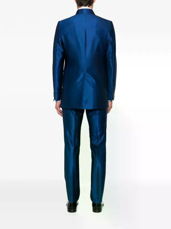 CARLO PIGNATELLI Mandarin-collar Suit