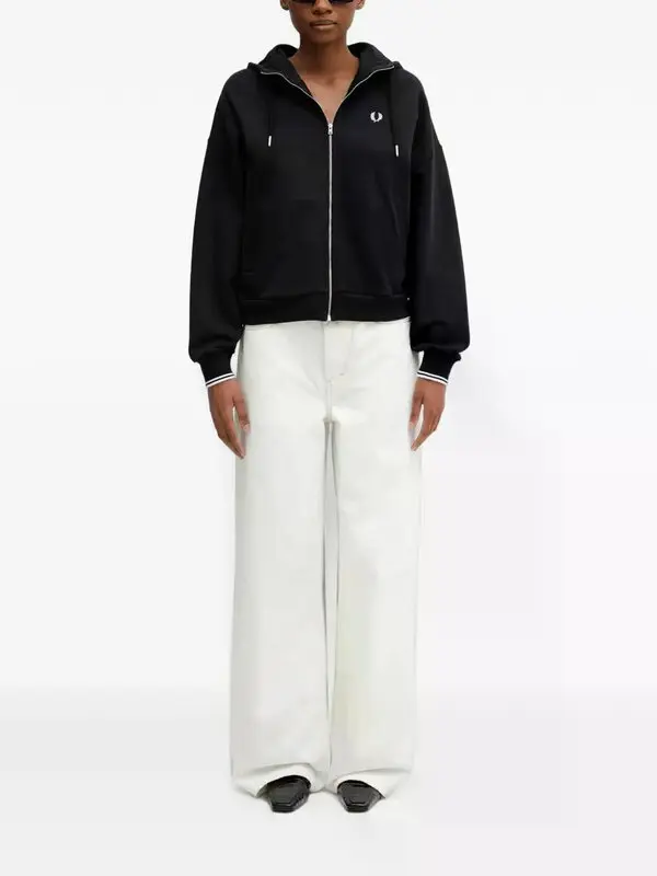 Fred Perry Embroidered Zip-up Hoodie