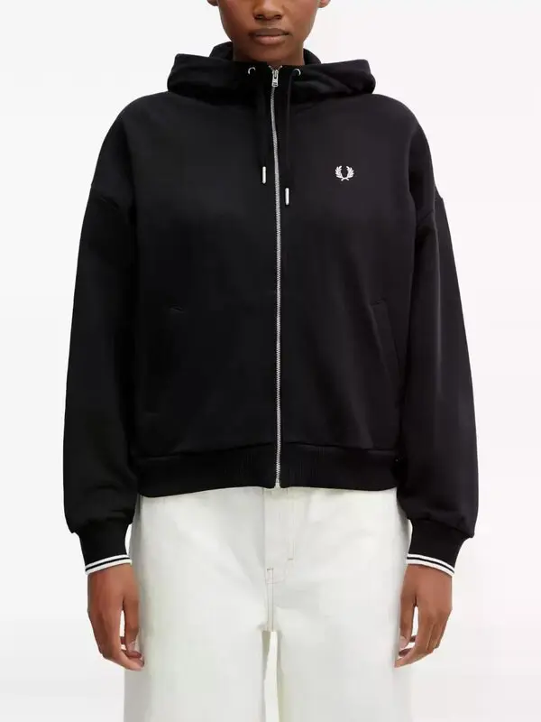 Fred Perry Embroidered Zip-up Hoodie