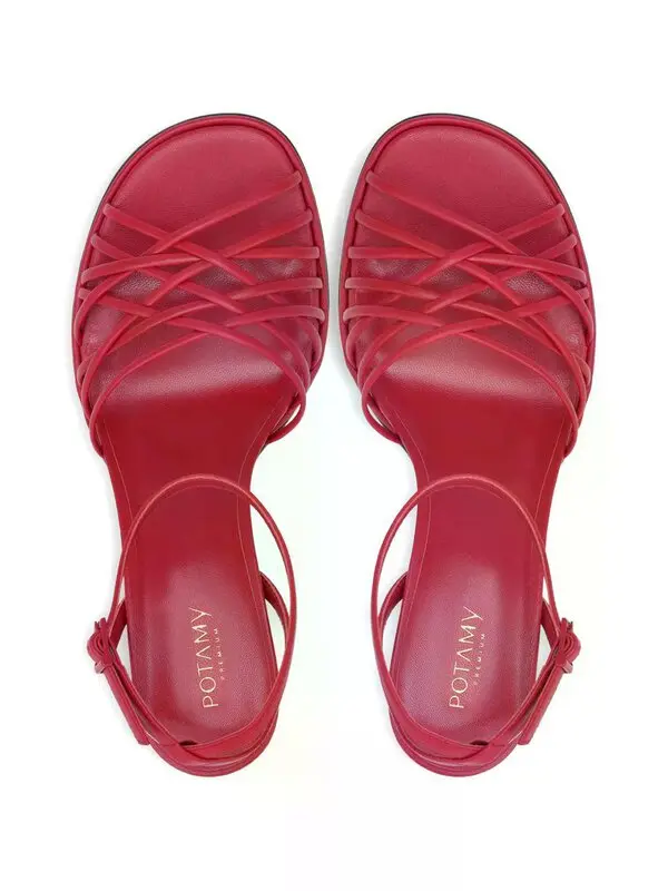 POTAMY Strappy Cage Sandals