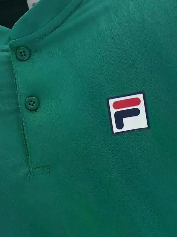 FILA Logo-patch Button-up T-shirt