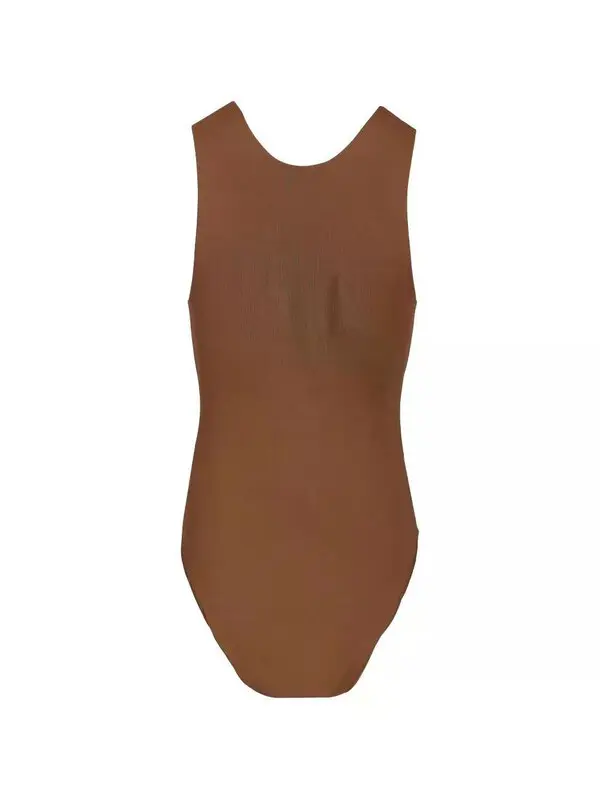 TALLER MARMO Lace-up Fringed Swimsuit