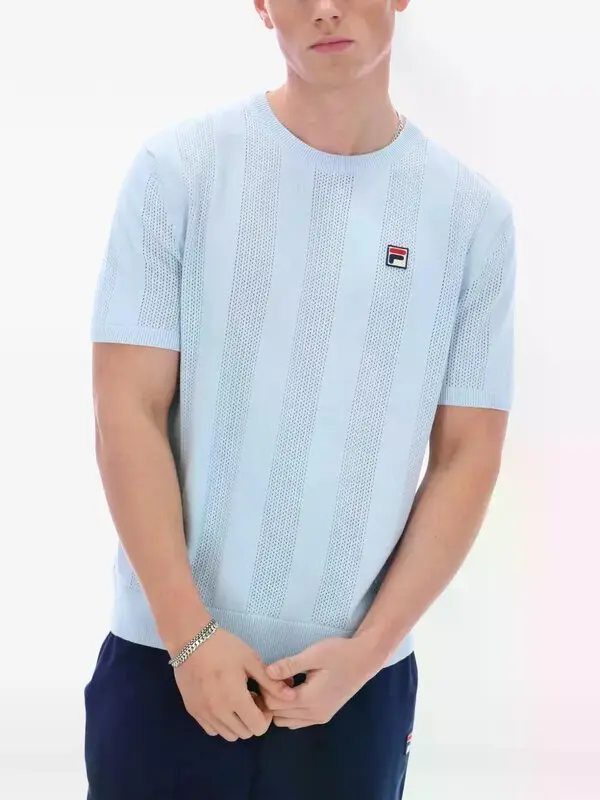 FILA Skyway Corrado Knitted-panel T-shirt